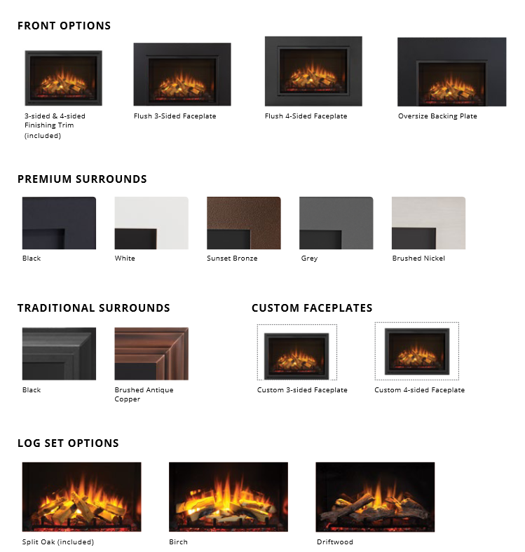 Regency Atmosphere 29" Electric Fireplace Insert - Ei29 – The Electric ...
